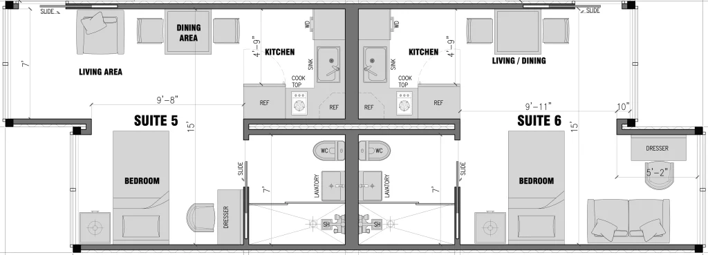 2 Studio Container Home | 640 Sq Ft | Container Homes Canada